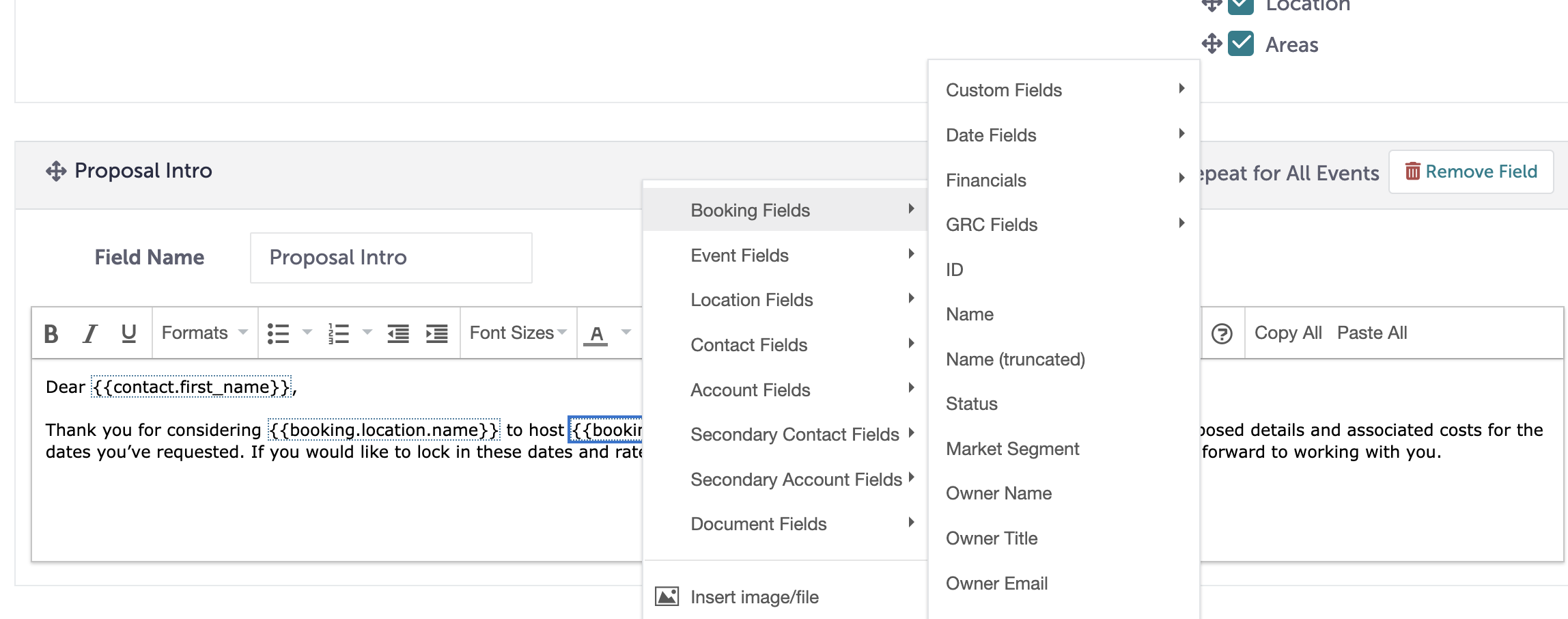 Updating doc headers, logo size, and adding merge fields to document ... Updating doc headers, logo size, and adding merge fields to document ...