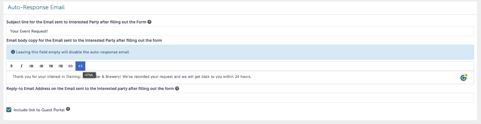 How to Configure an Auto-Response for a Lead Form – Tripleseat Support