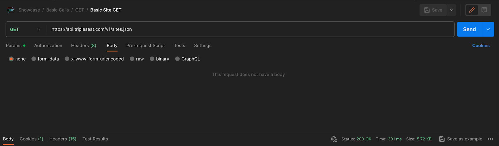 API | Sites Endpoint – Tripleseat Support API | Sites Endpoint – Tripleseat Support