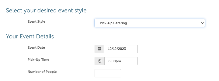 What fields appear on my lead form for Event Styles? – Tripleseat Support