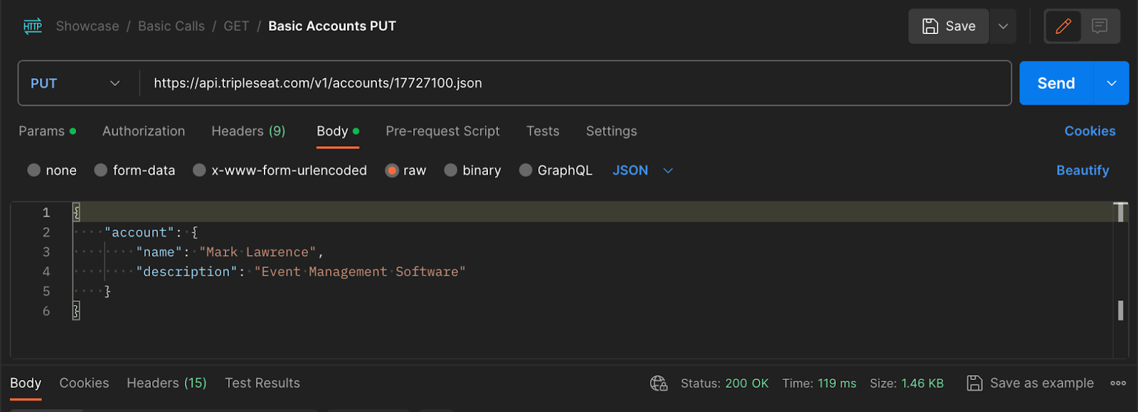 API | Accounts Endpoint – Tripleseat Support API | Accounts Endpoint – Tripleseat Support