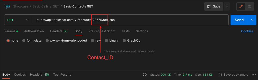 API | Contacts Endpoint – Tripleseat Support
