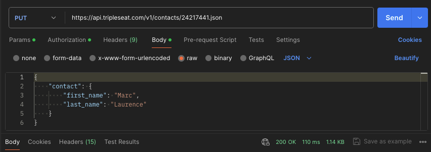 API | Contacts Endpoint – Tripleseat Support API | Contacts Endpoint – Tripleseat Support