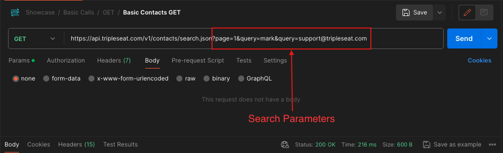 API | Contacts Endpoint – Tripleseat Support