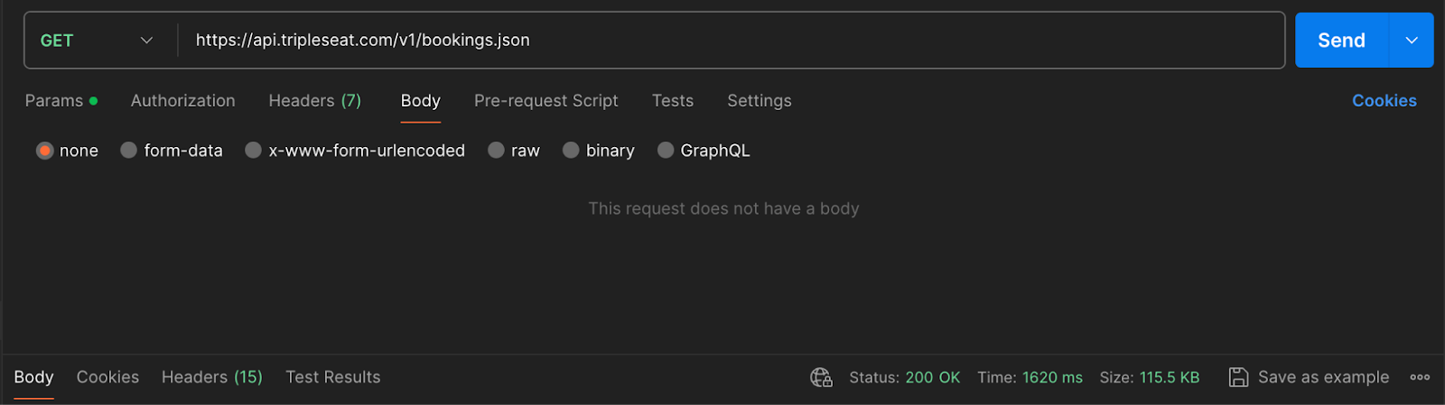 API | Bookings Endpoint – Tripleseat Support API | Bookings Endpoint – Tripleseat Support