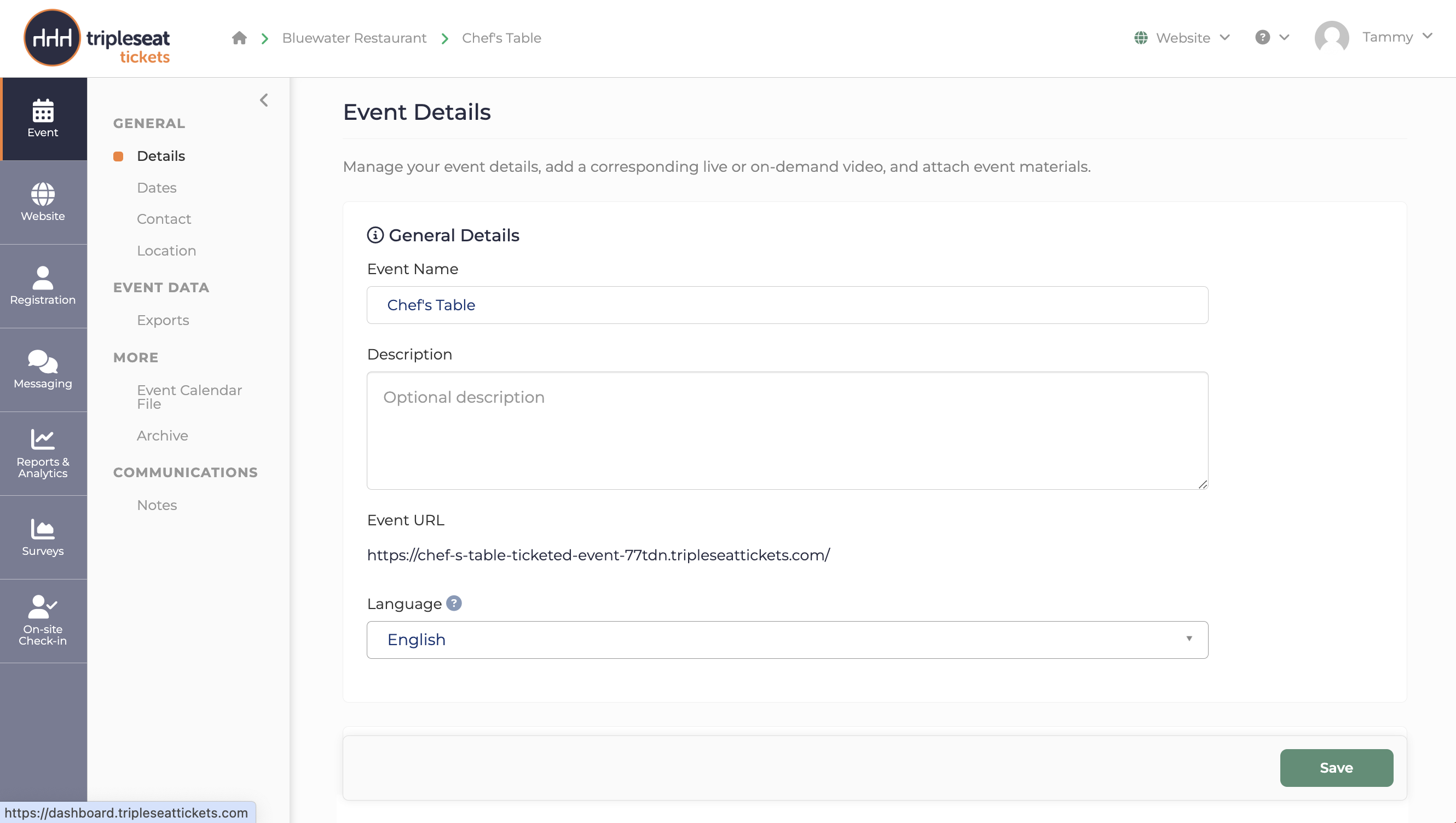 How Do I Navigate the Event Details? – Tripleseat Support