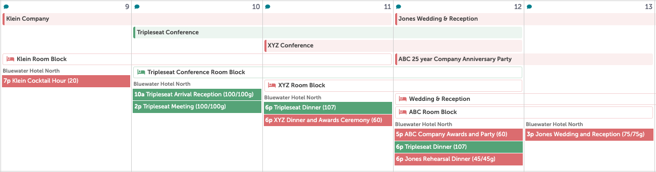 Tripleseat for Hotels Calendar – Tripleseat Support