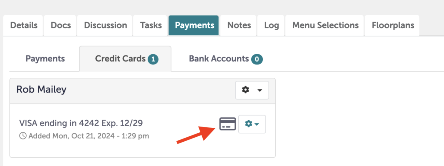 Authorizing Credit Cards for Event Payments & Final Balance – Tripleseat Support