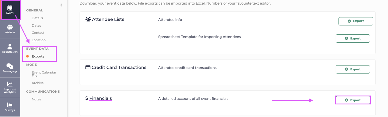 How to Export Financial Data for Tripleseat Tickets – Tripleseat Support