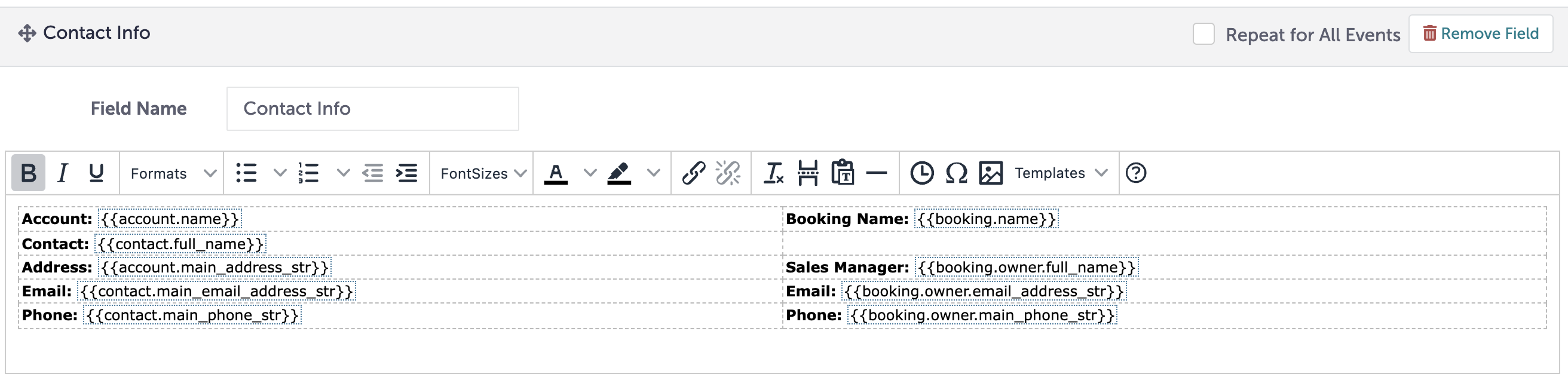 Editing the Contact Info Table – Tripleseat Support