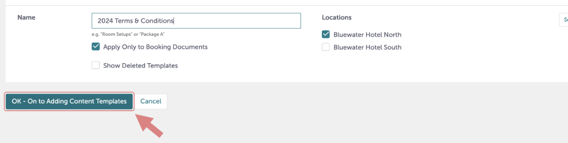Adding/Creating a New Content Template – Tripleseat Support