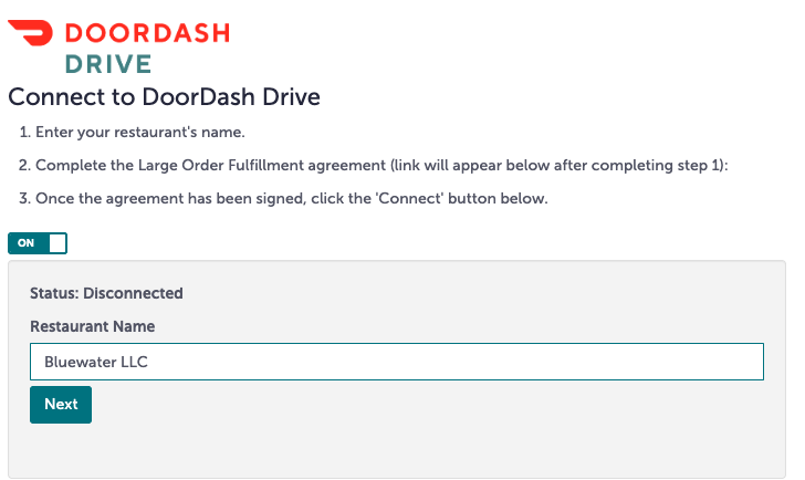 How to configure the DoorDash Drive integration for TripleseatDirect – Tripleseat Support