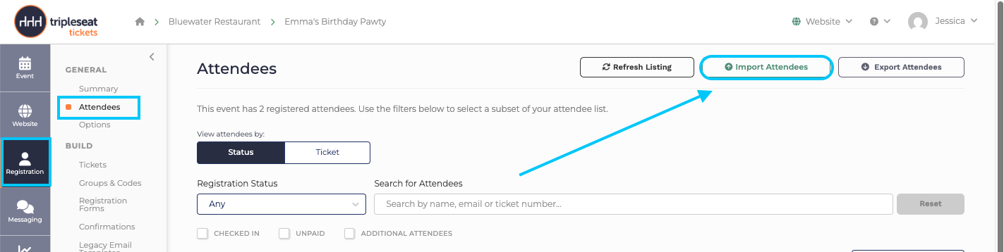 How Do I import and Automatically Register Attendees? – Tripleseat Support