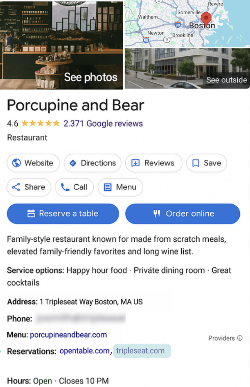 Managing your Reserve with Google Integration – Tripleseat Support