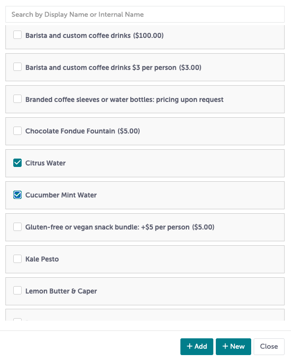 Break Menu – Tripleseat Support