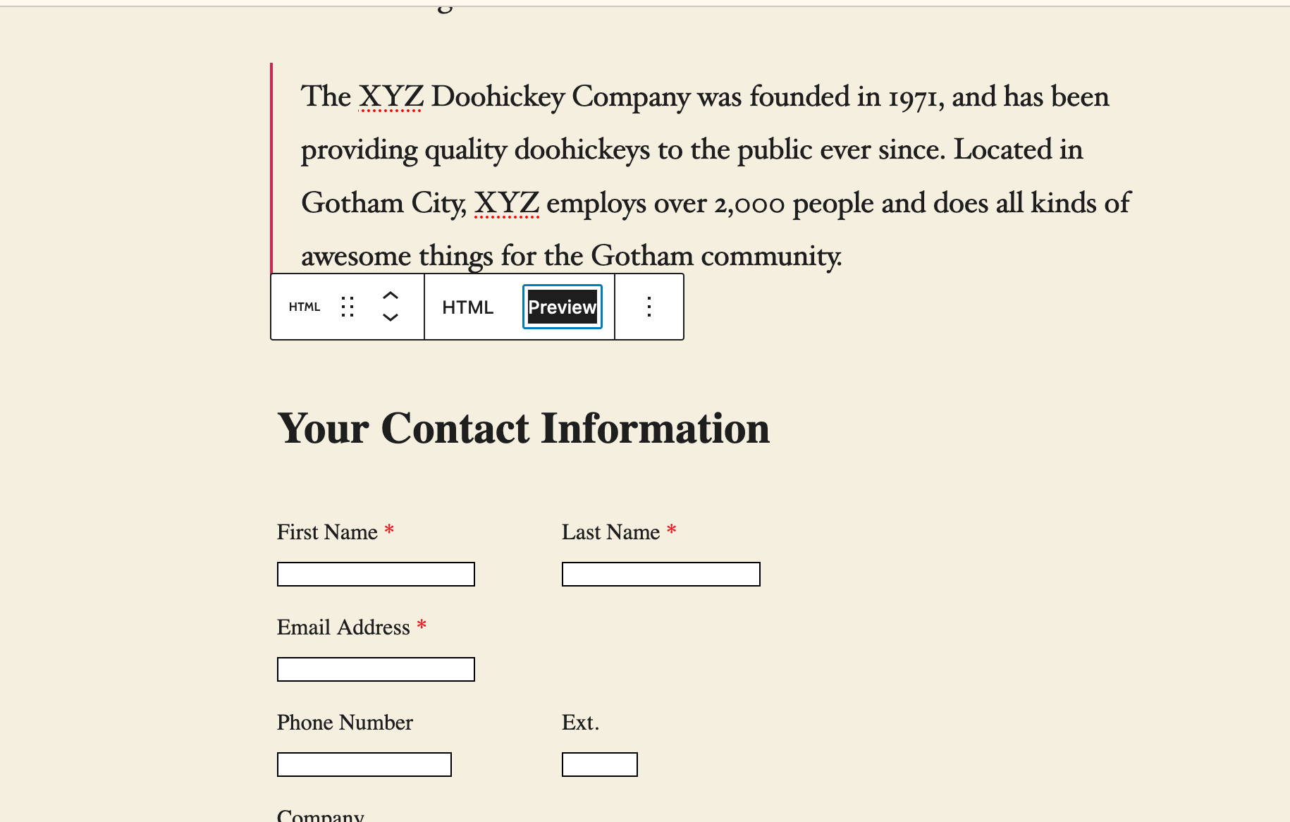 Adding a Tripleseat Embedded Lead form to Wordpress – Tripleseat Support