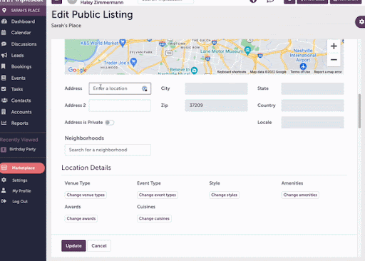 Why doesn't the EventUp listing form save? – Tripleseat Support